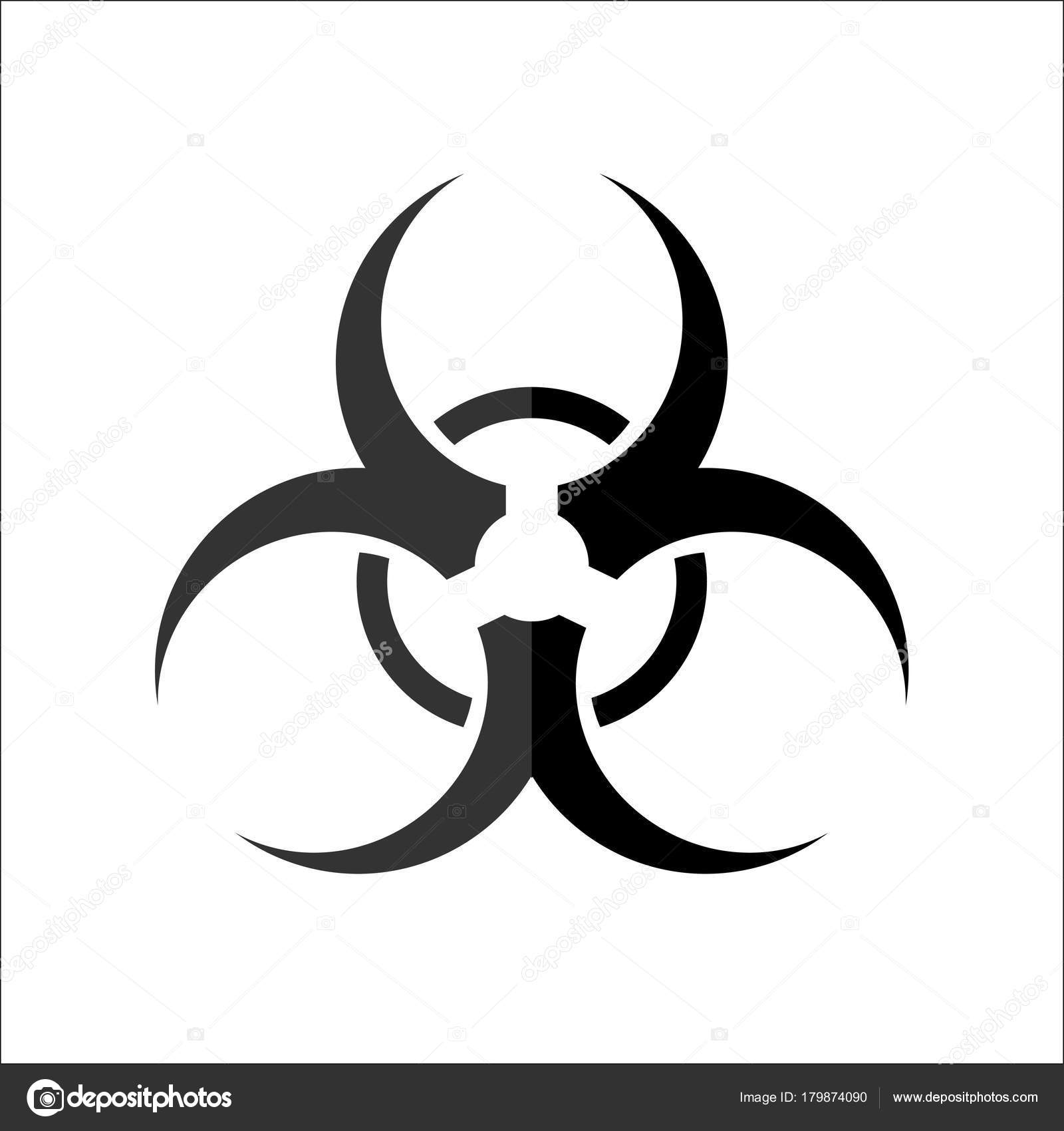 Biohazard Flat Style Sign Vector Illustration Stock Vector by ...