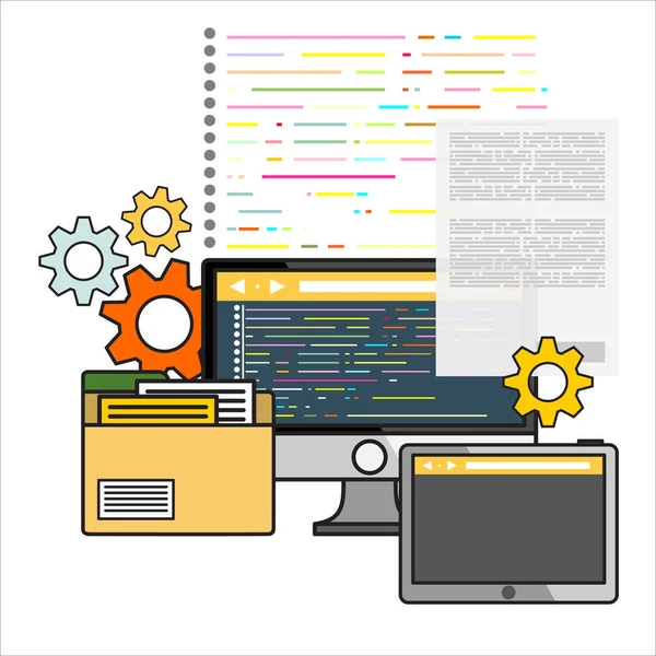 Aplicaciones de software imágenes de stock de arte vectorial ...