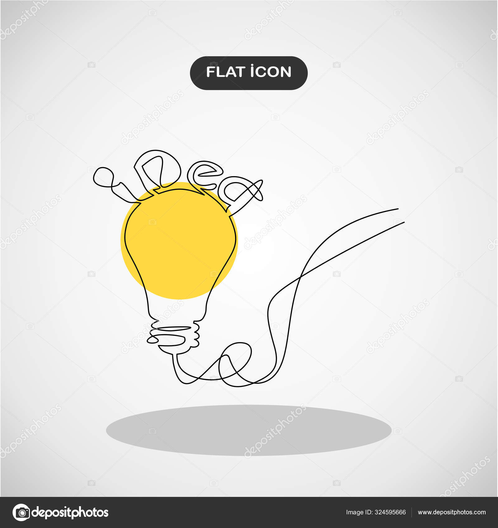One Thin Line Concept Simply Vector Illustration Stock Vector Image by ...