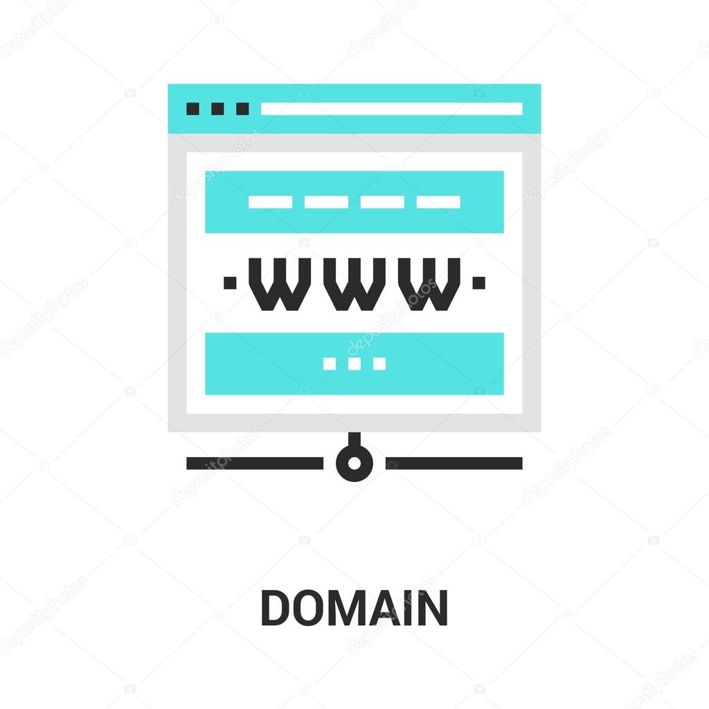 Domain icon concept Stock Vector by ©vasabii777 127072260