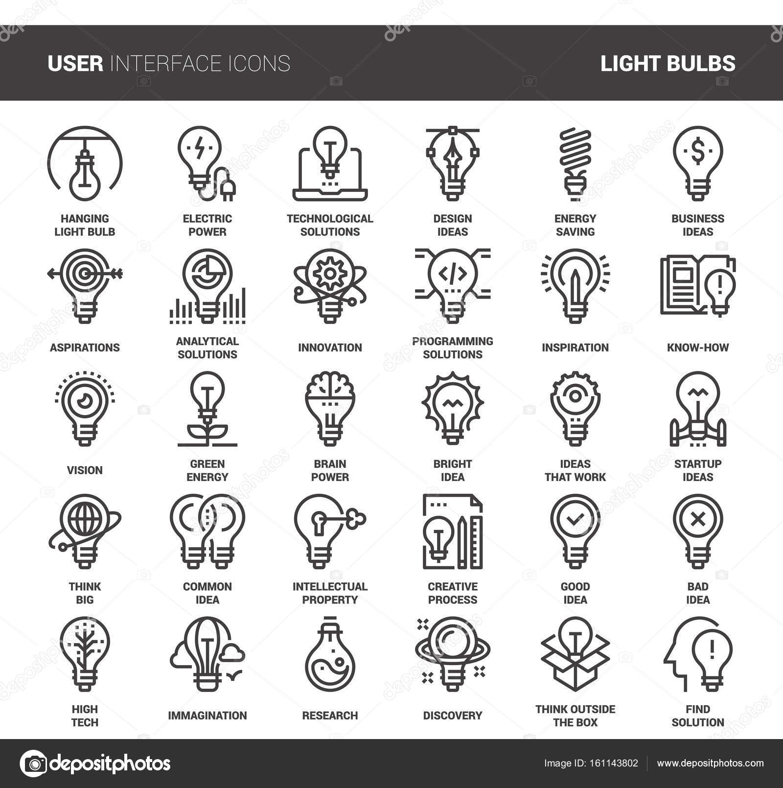 Light bulbs icons Stock Vector Image by ©vasabii777 #161143802