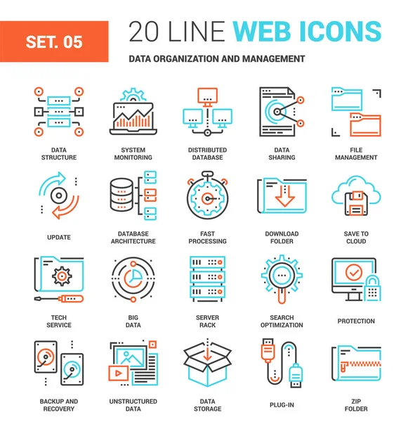 Data Organization and Management Stock Vector Image by ©vasabii777 ...