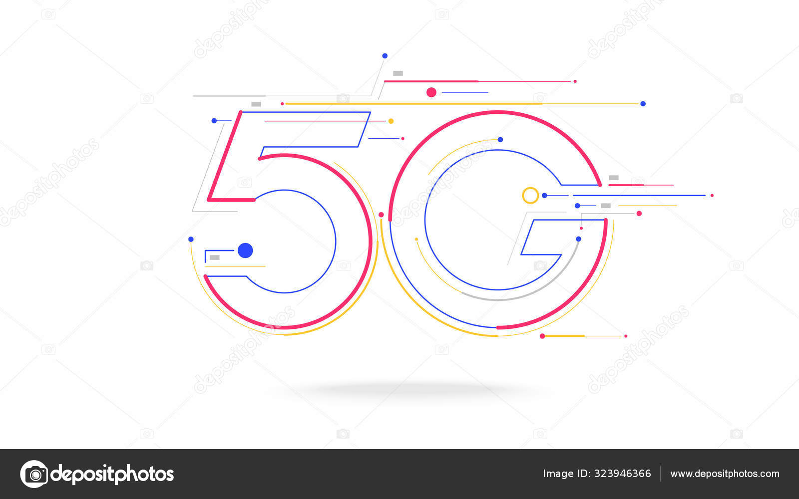 5G hi speed internet connection logo Stock Vector by ©ioat 323946366