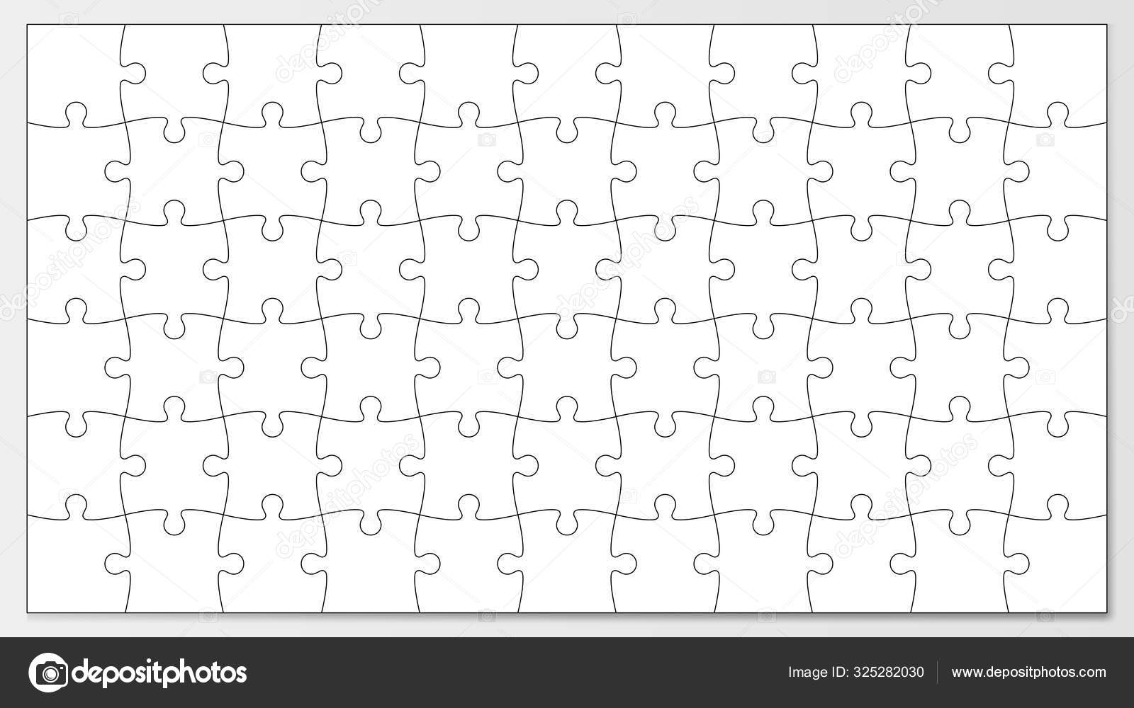 Jigsaw puzzle outline vector Stock Vector Image by ©ioat #325282030