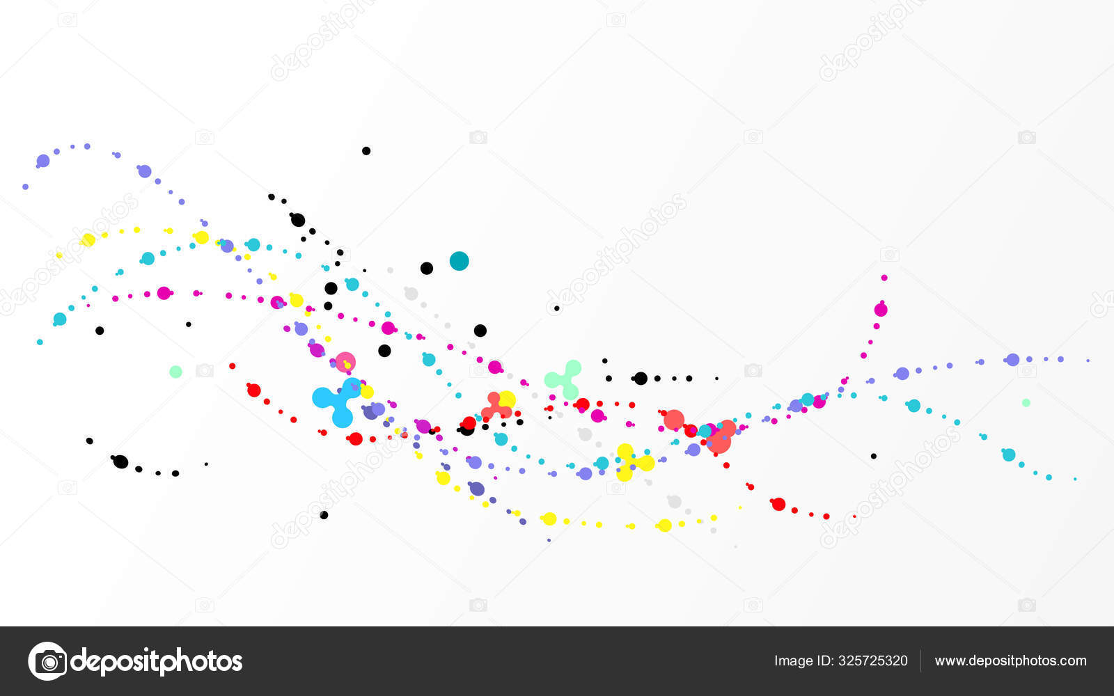 Colorful painted splatter background Stock Vector Image by ©ioat #325725320