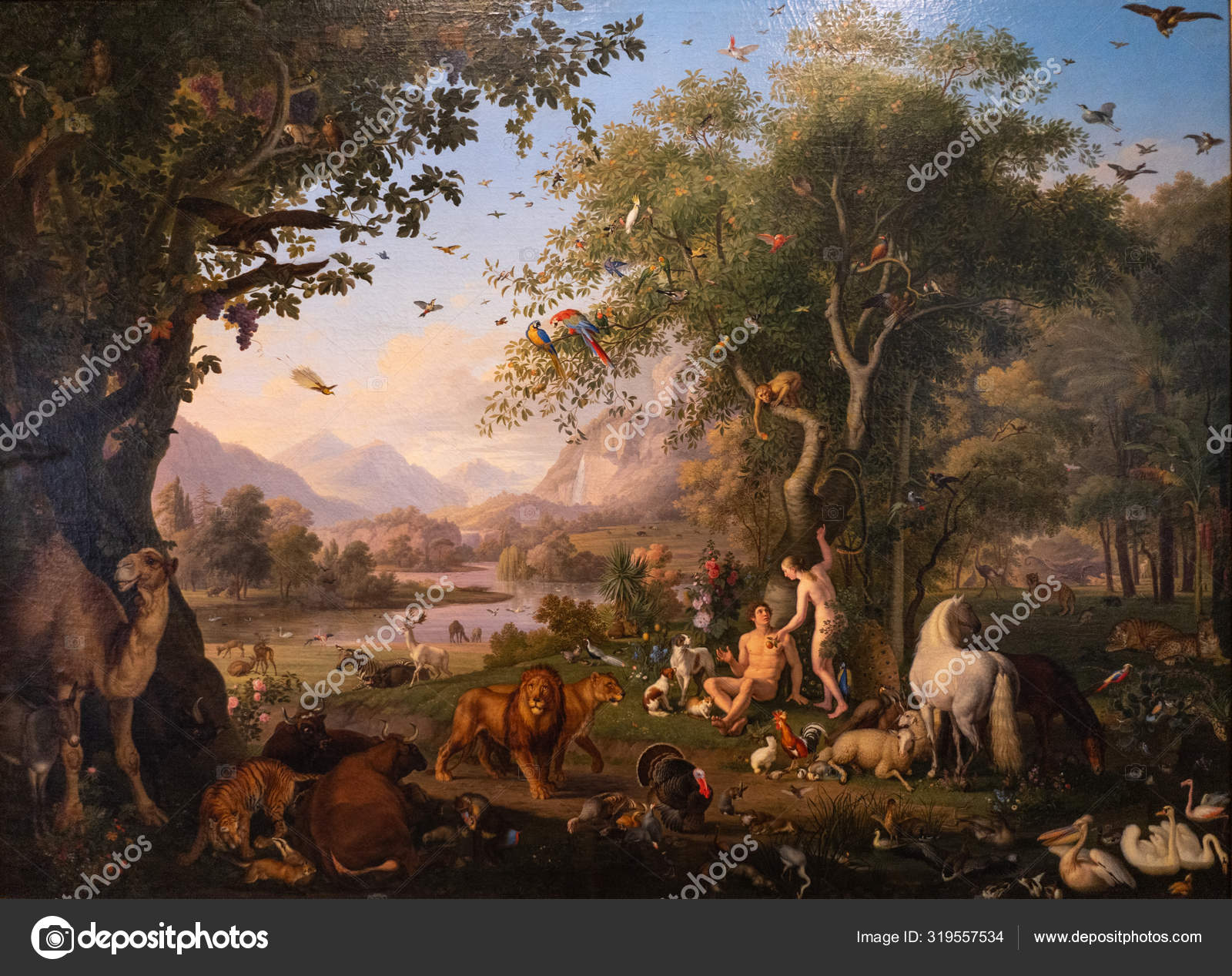 Image Of Adam And Eve In The Garden Of Eden