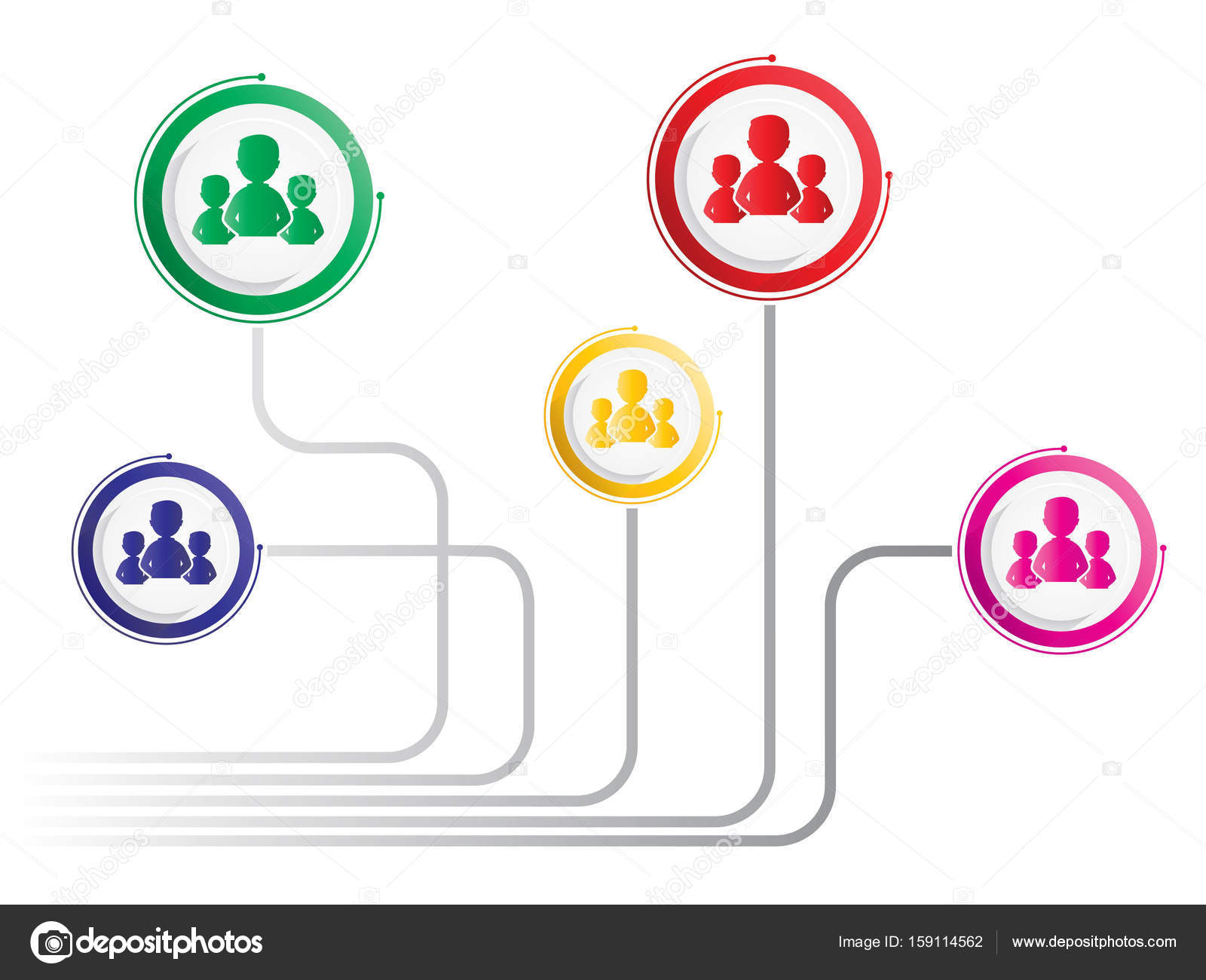Symbol groups of people Stock Vector Image by ©Boykung #159114562