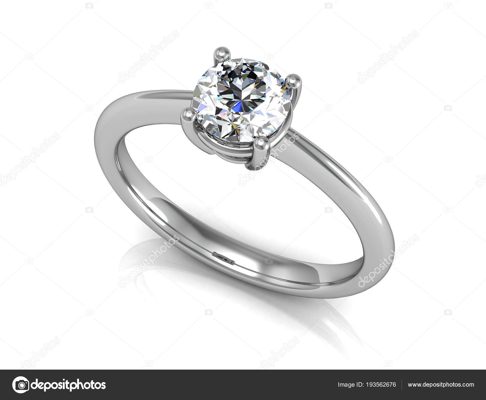 Jewellery Ring White Background High Resolution Image — Stock Photo ...