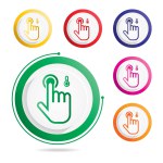 Hand Gesture icon push Stock Vector Image by ©Boykung #195077094