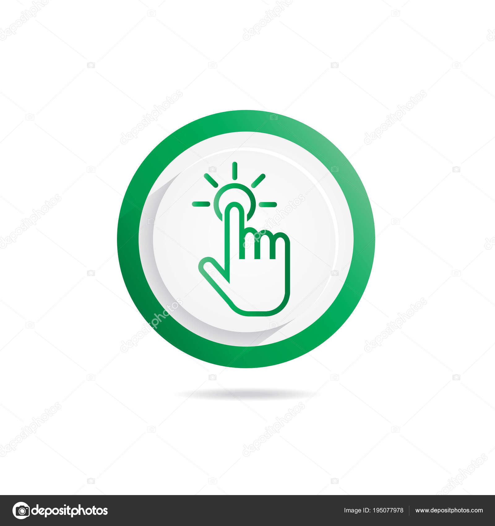 Hand Gesture icon push Stock Vector by ©Boykung 195077978