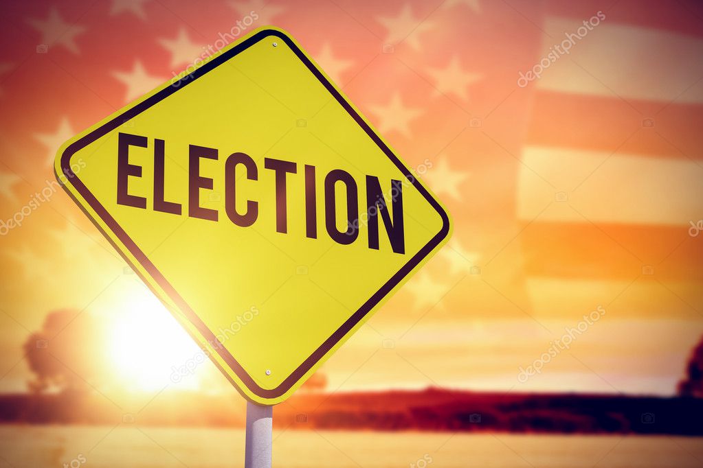 Election text on signpost — Stock Photo © Wavebreakmedia #127451866