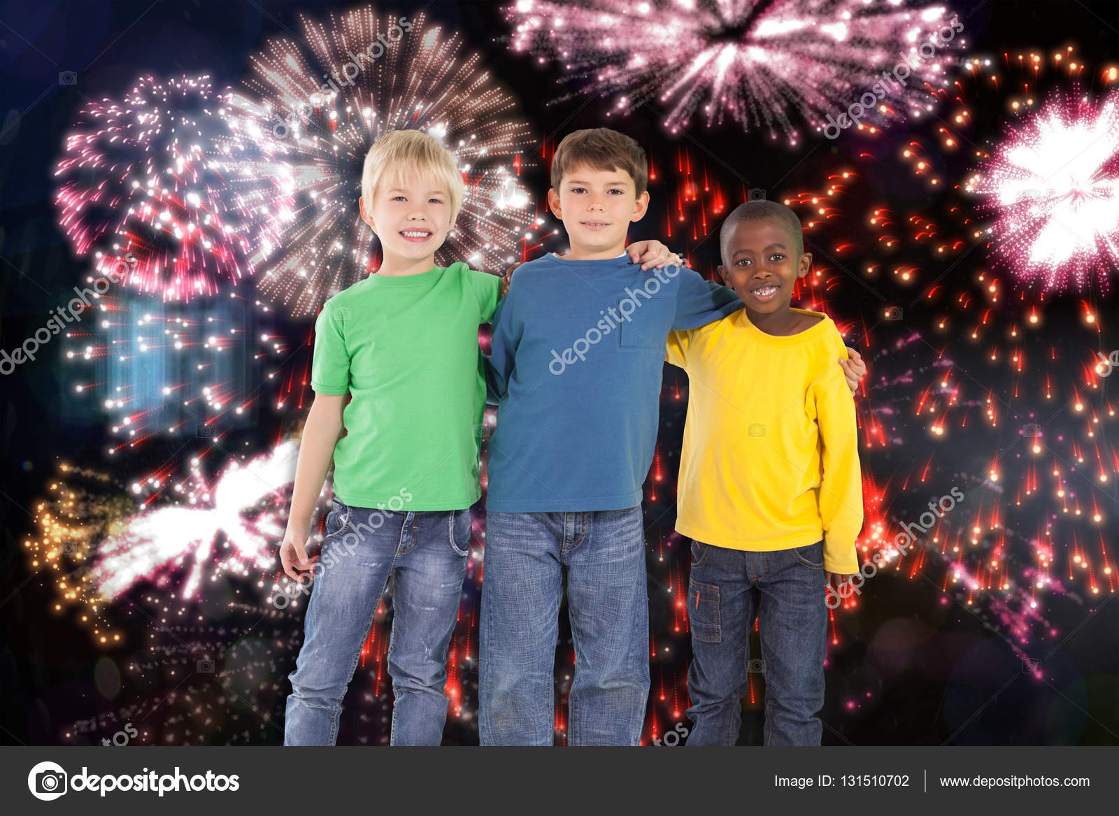 Cute kids smiling Stock Photo by ©Wavebreakmedia 131510702