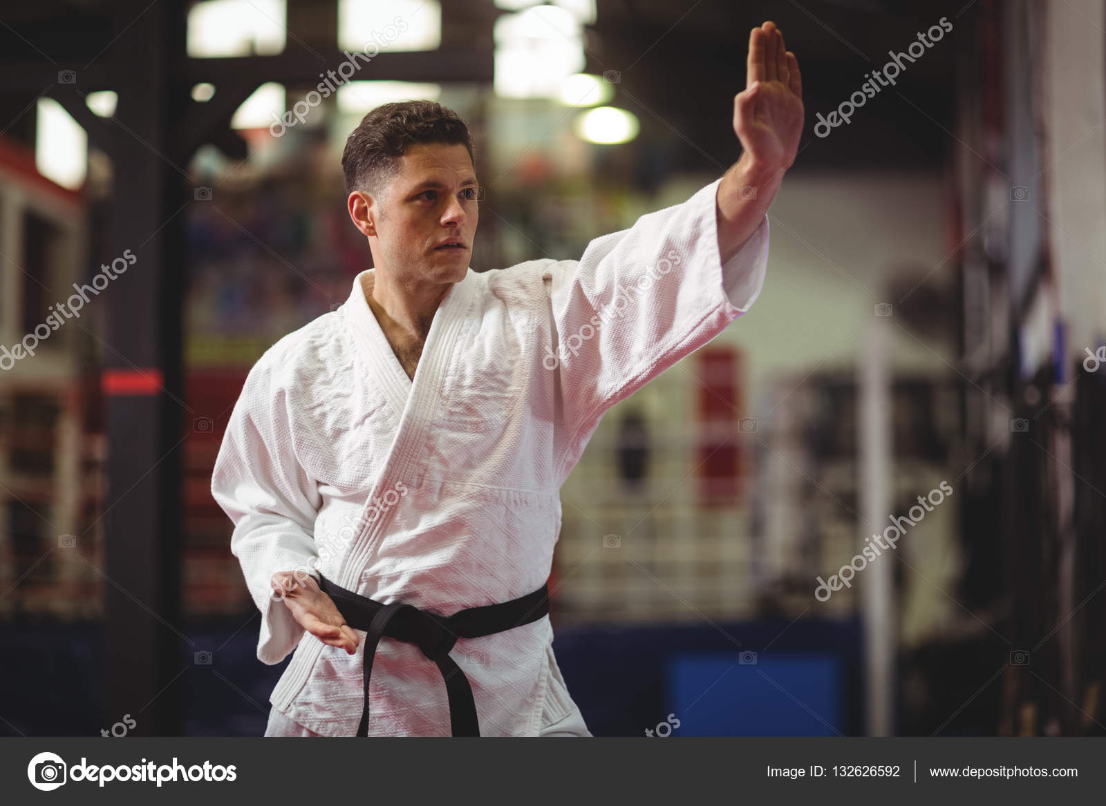 Karatê executando postura de karatê fotos, imagens de © Wavebreakmedia ...