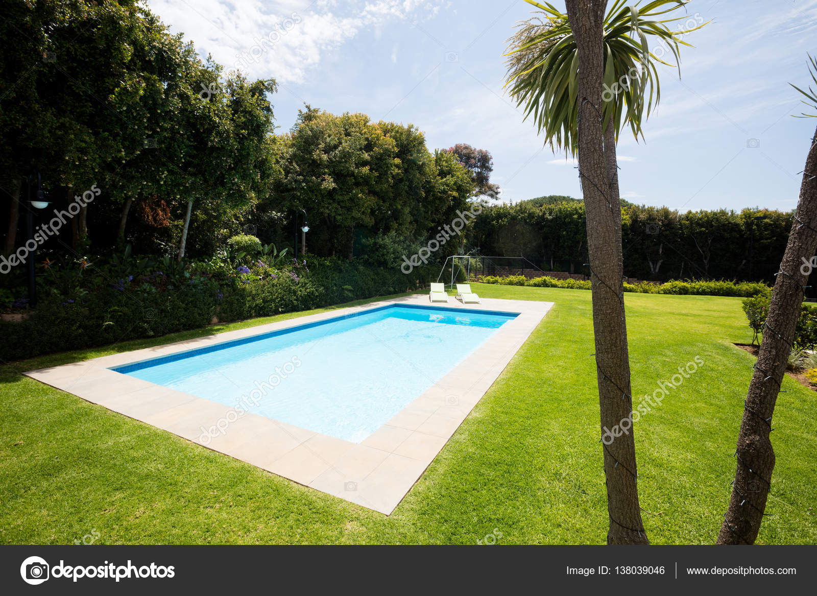 Backyard With Pool High Resolution