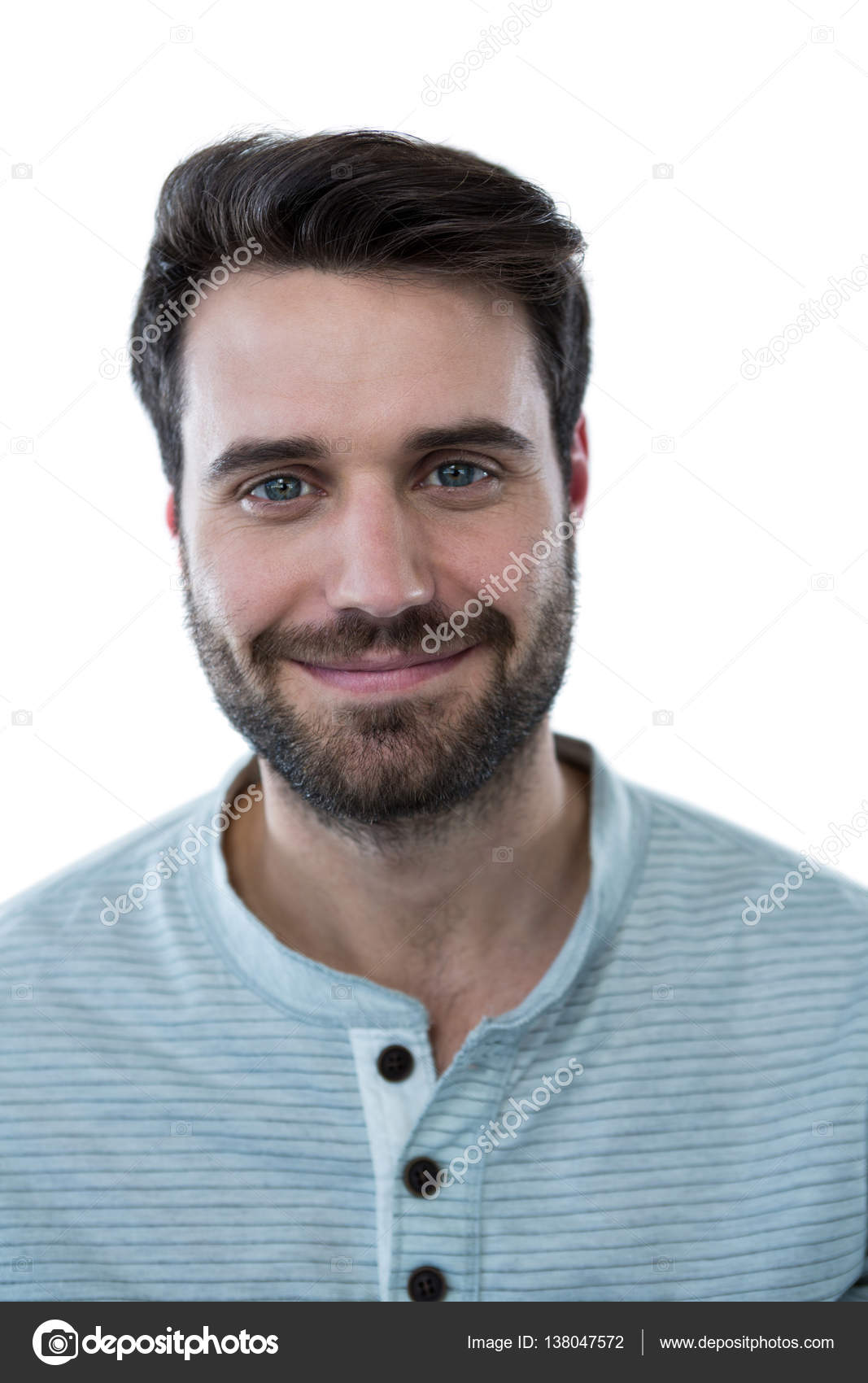Handsome man smiling Stock Photo by ©Wavebreakmedia 138047572