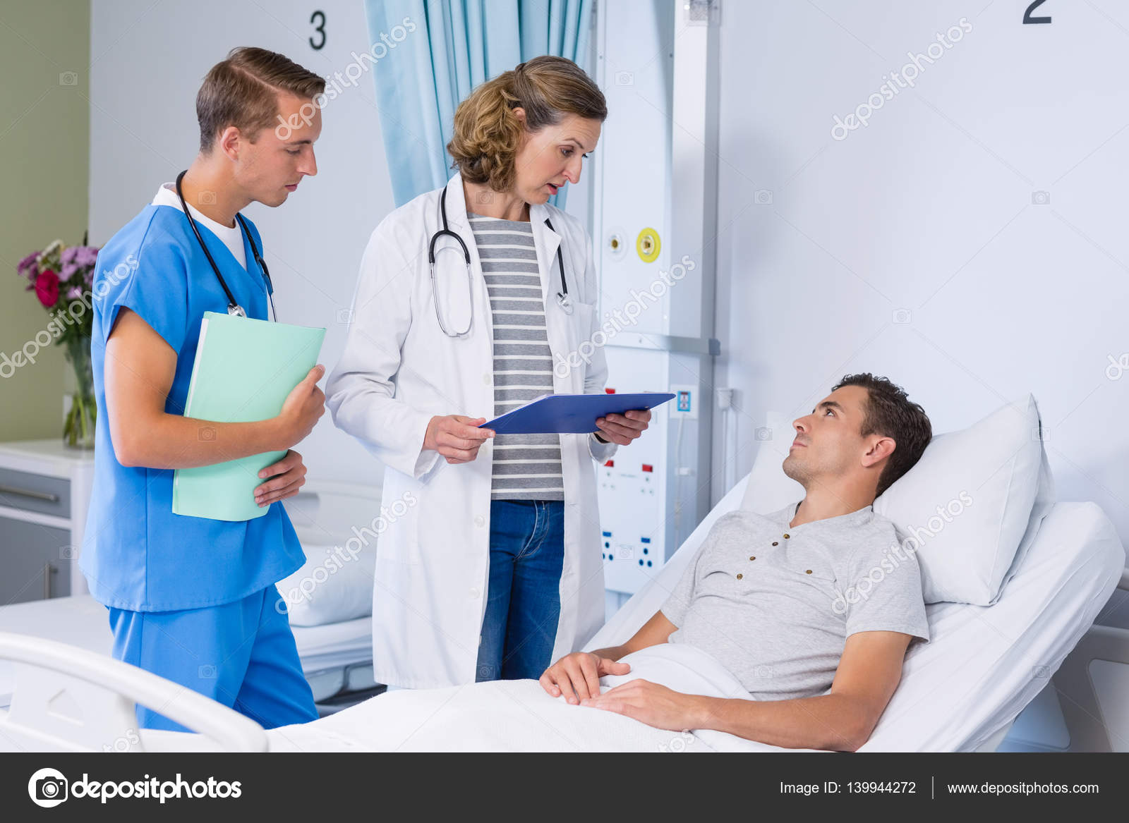 Doctor Patient Talking Doctor Patient Talking