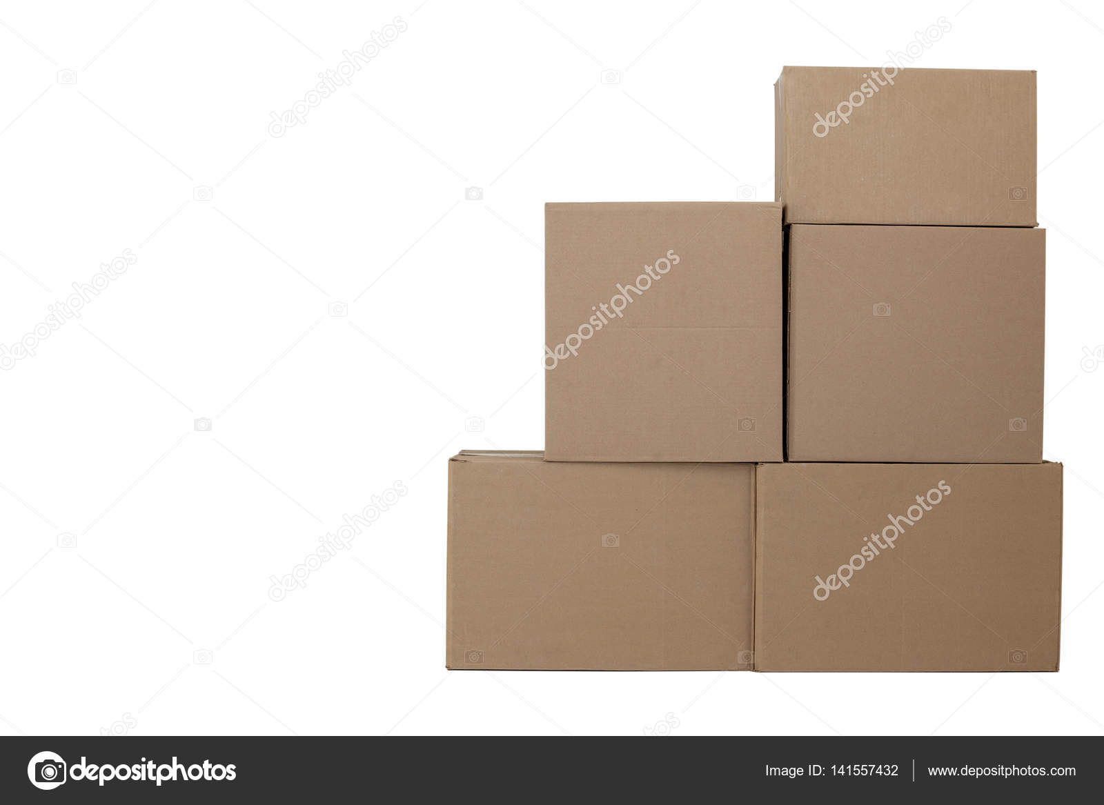 Stack of cardboard boxes Stock Photo by ©Wavebreakmedia 141557432