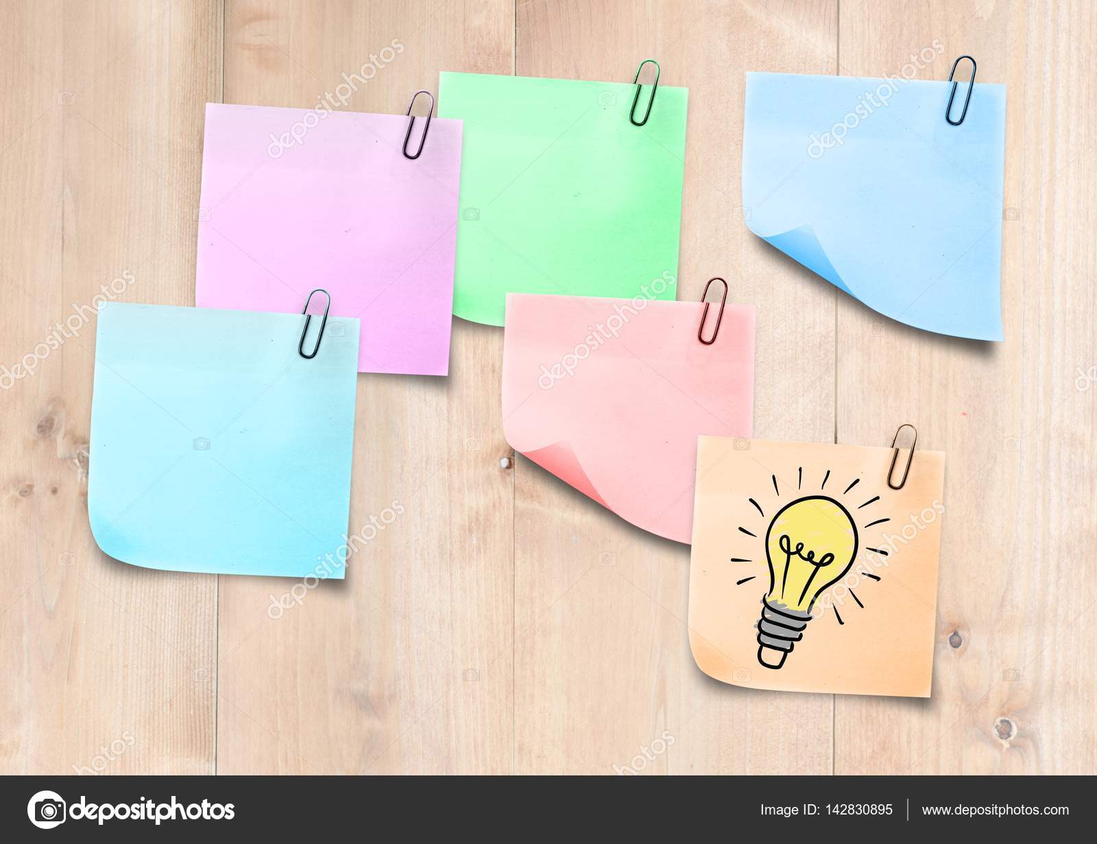 Light Bulb Sticky Notes