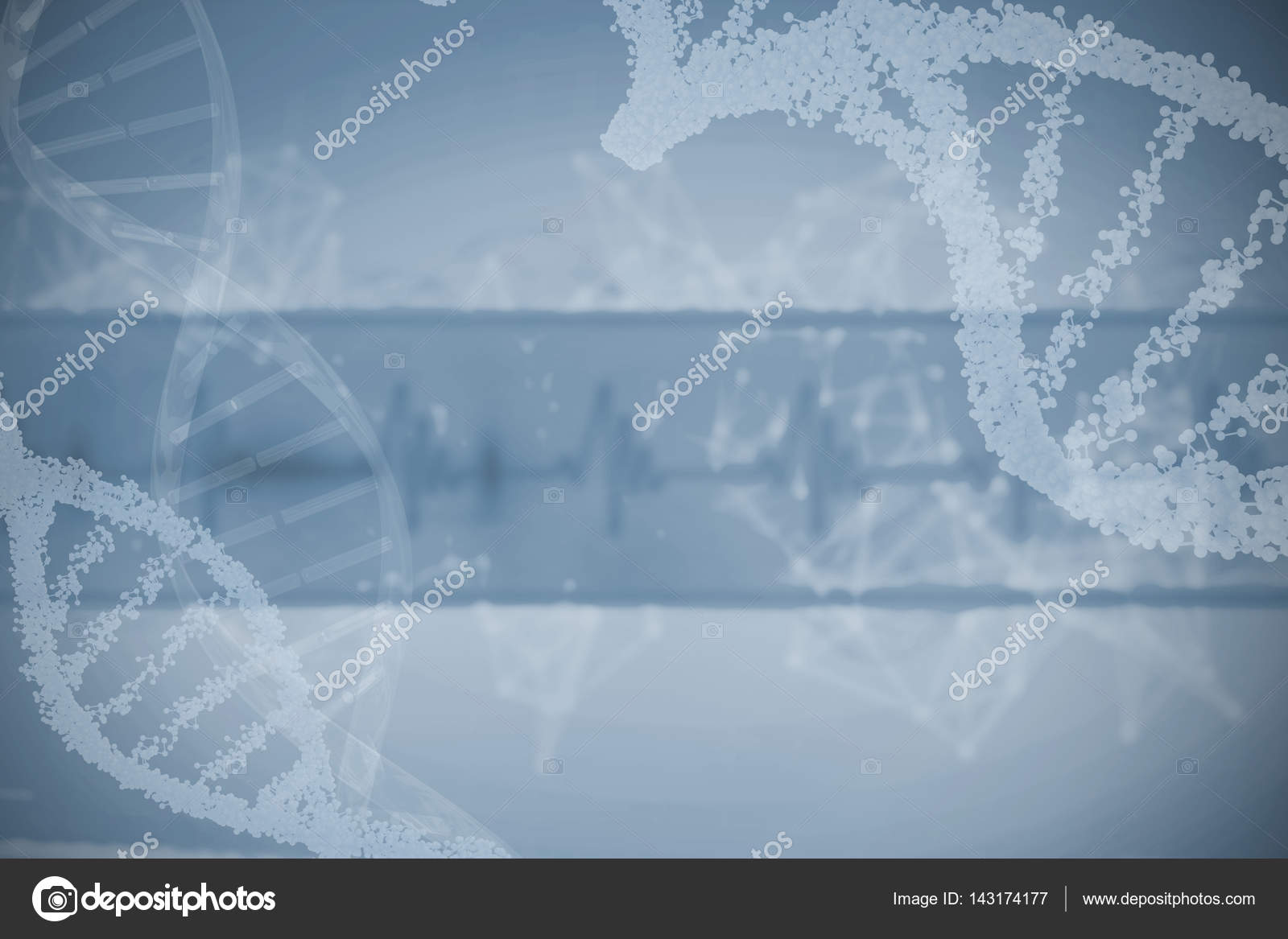 Spiral pattern of helix model Stock Photo by ©Wavebreakmedia 143174177