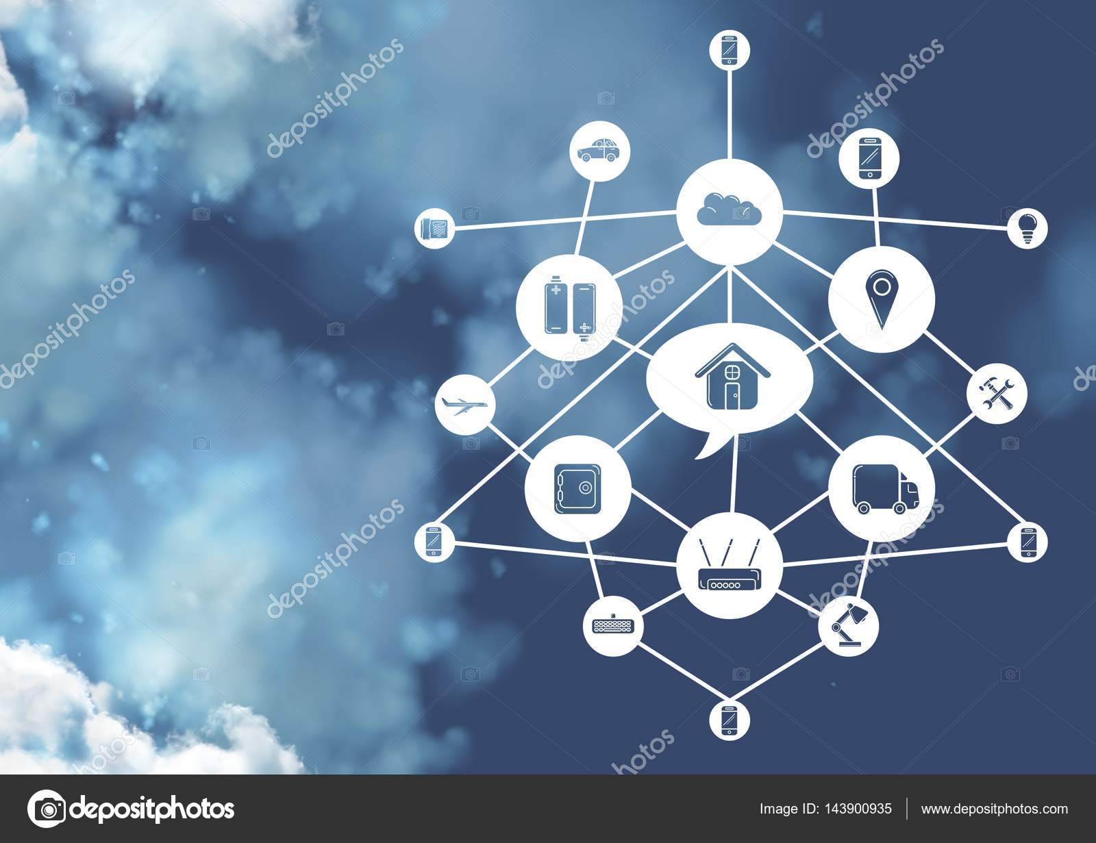 Interface design of connectivity icons Stock Photo by ©Wavebreakmedia ...