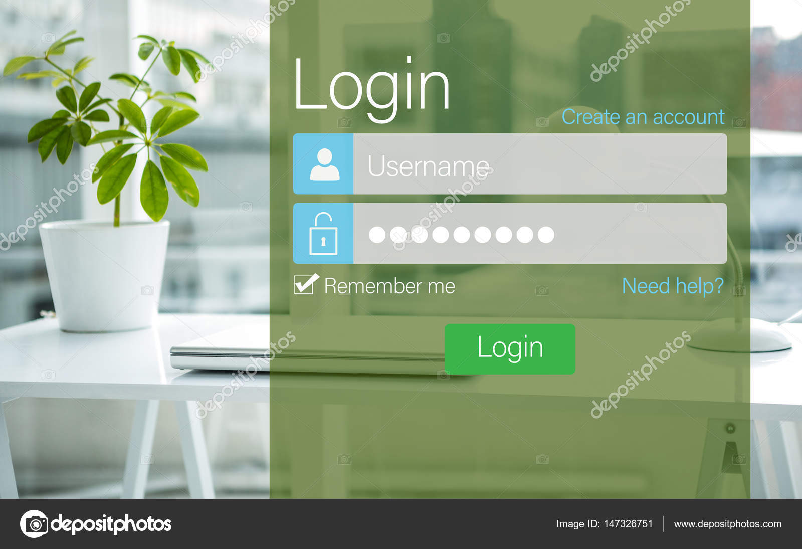 Login page on laptop screen — Stock Photo © Wavebreakmedia #147326751