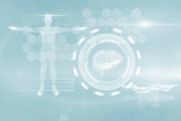 Human body and brain graphic Stock Photo by ©Wavebreakmedia 147327613