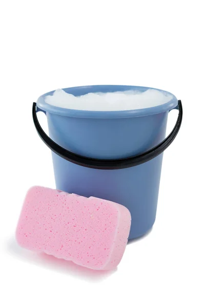 Sponge by bucket containing soap sud Stock Photo by ©Wavebreakmedia ...