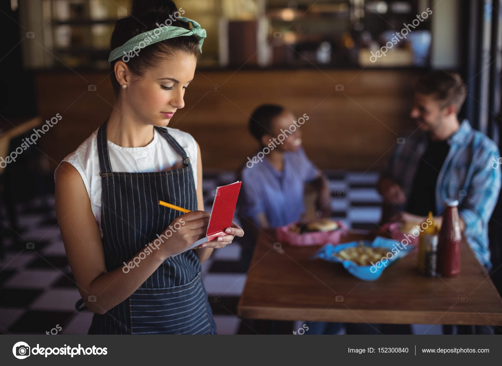 Waitress Taking Order