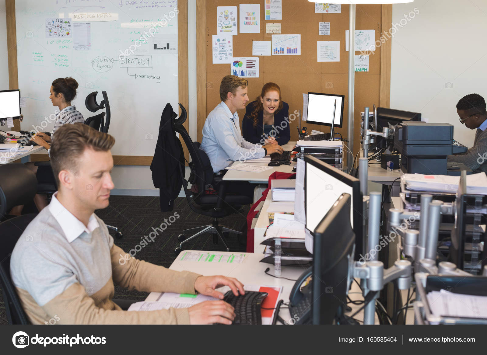 People Working On Computers