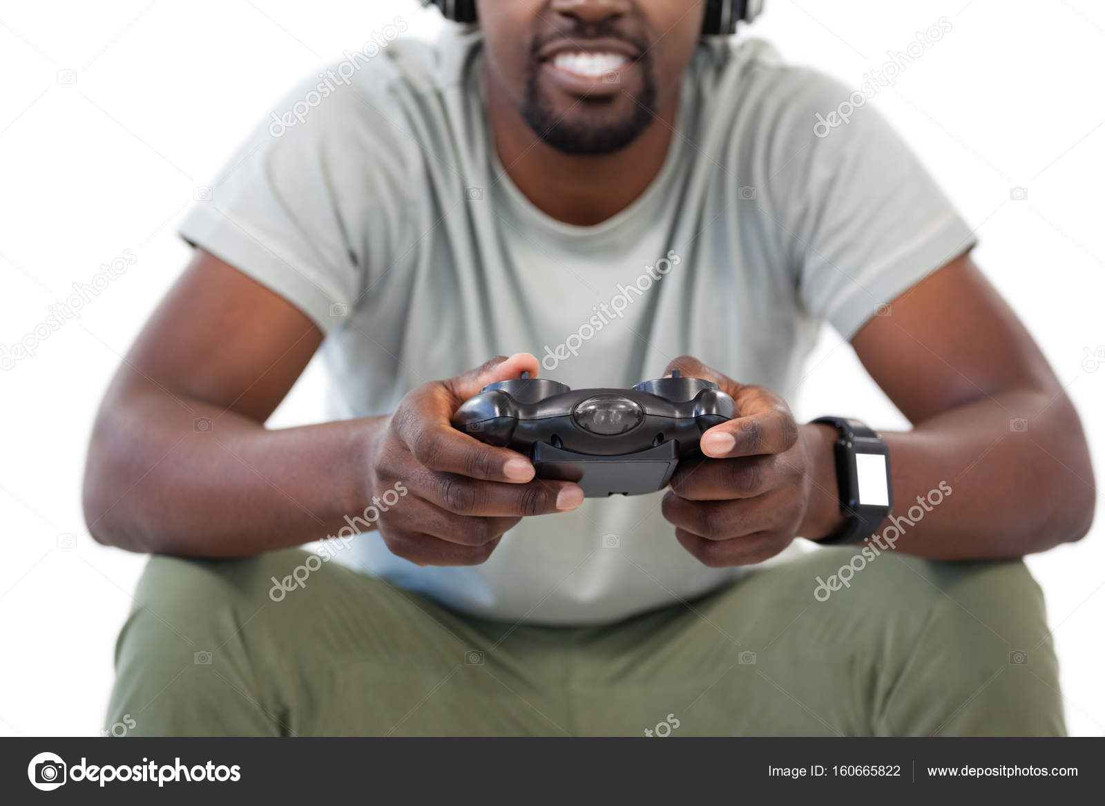 Man with joystick playing video game — Stock Photo © Wavebreakmedia ...
