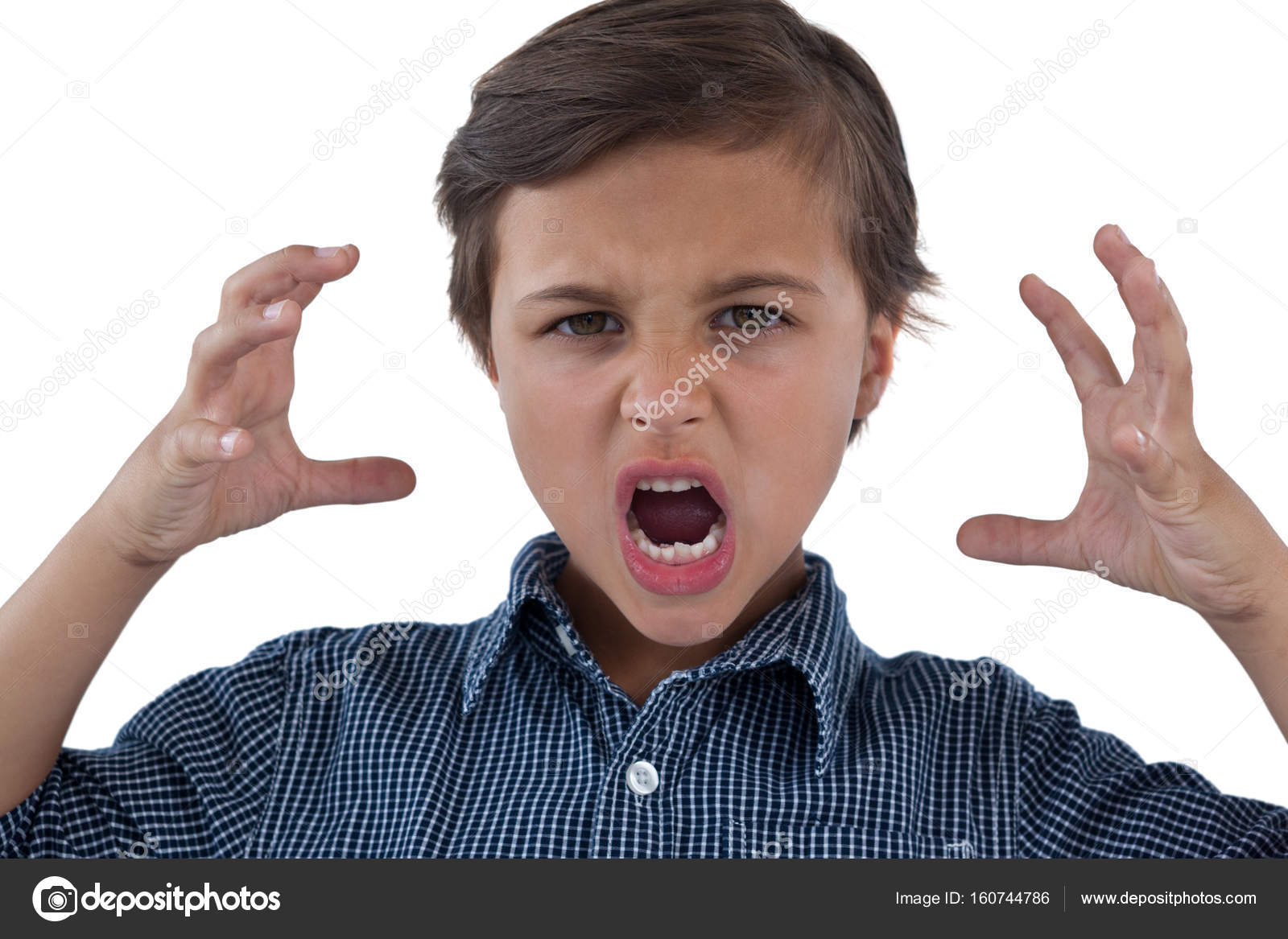 Cute boy shouting Stock Photo by ©Wavebreakmedia 160744786