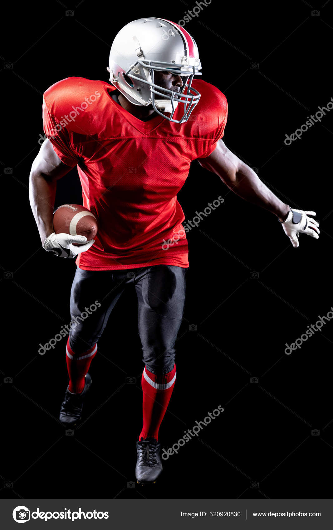 Football Player Front View