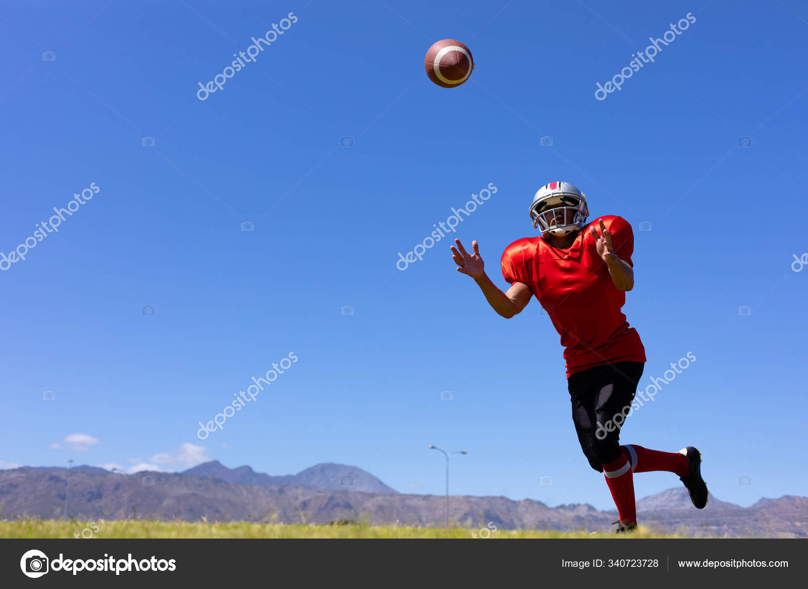 Football Player Front View