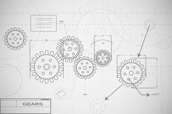 138 Cogs blueprint Vector Images | Depositphotos