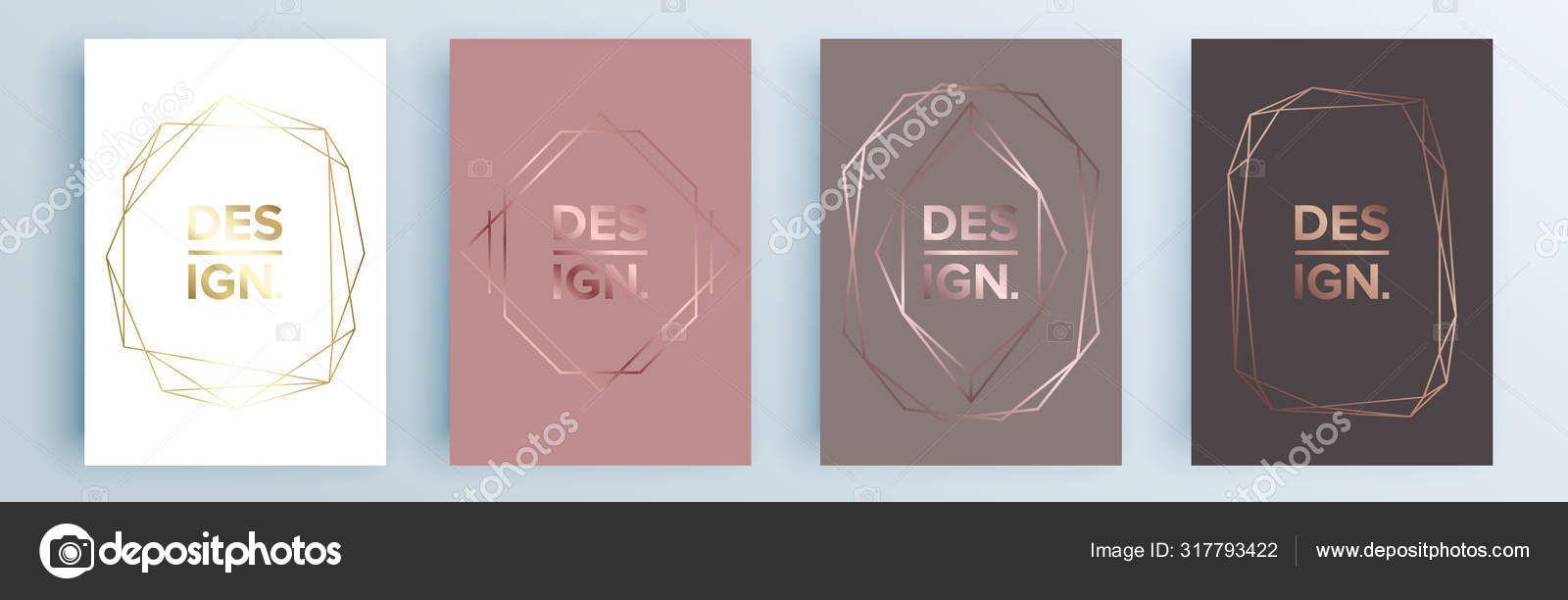 Set Four Vertical Abstract Background Vector Illustration Stock Vector ...