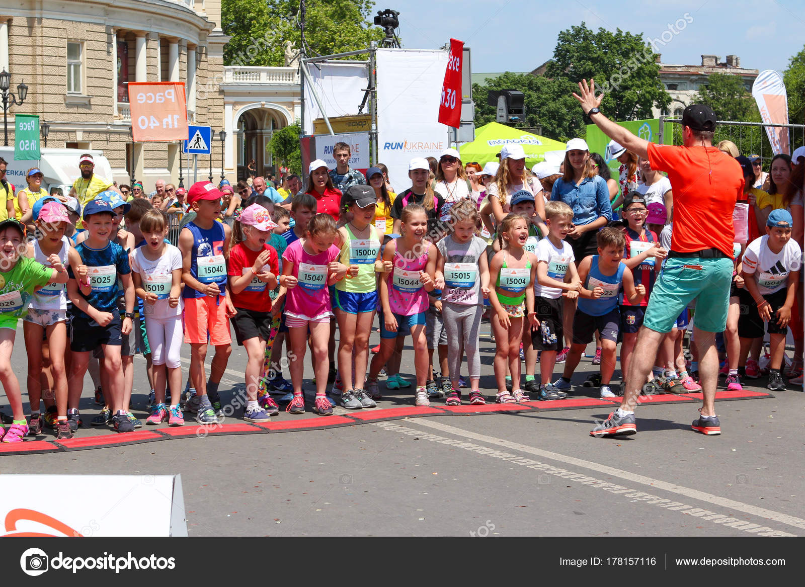 Kids Race Starting Line
