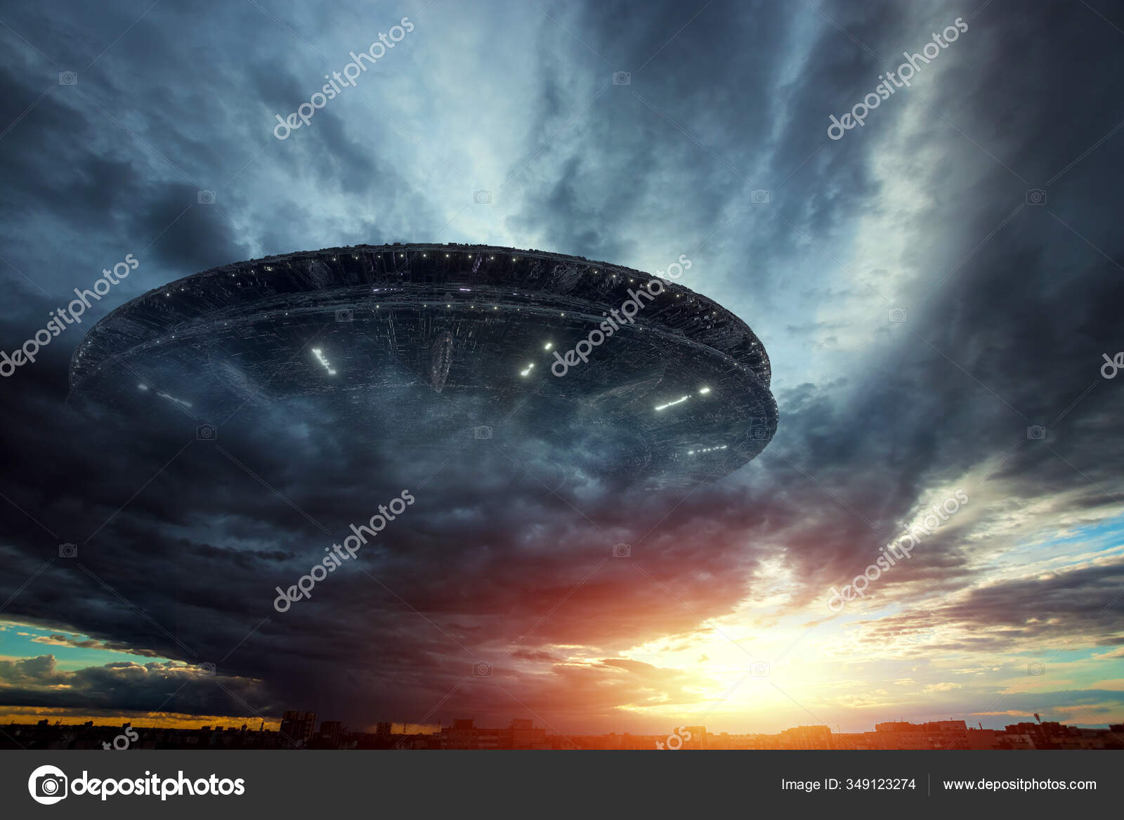 Flying Alien Humanoid