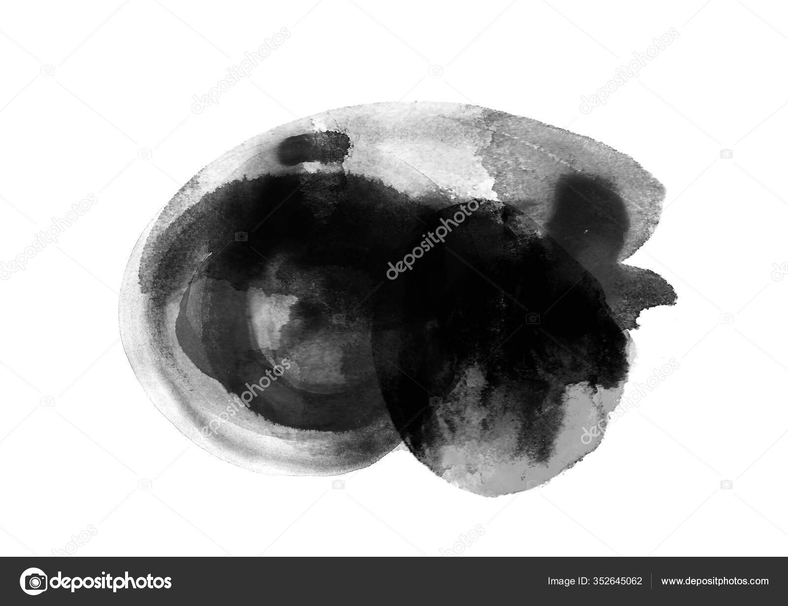 Black Graphic Color Brush Patches Effect Background Designs Element ...