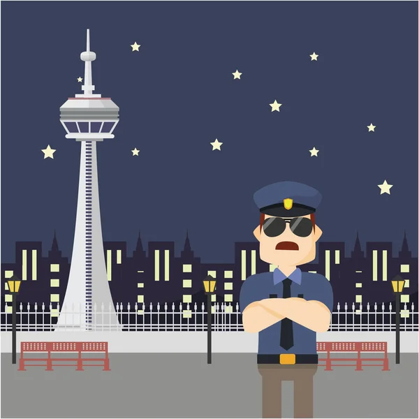 Police lights night Vector Art Stock Images | Depositphotos