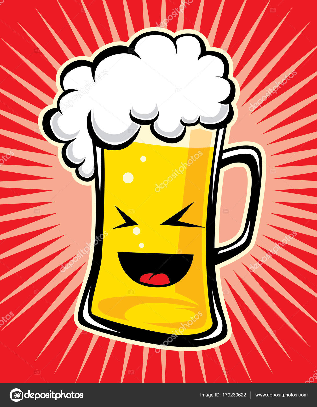 Beer Cartoon Vector File Stock Vector by ©blackstroke 179230622