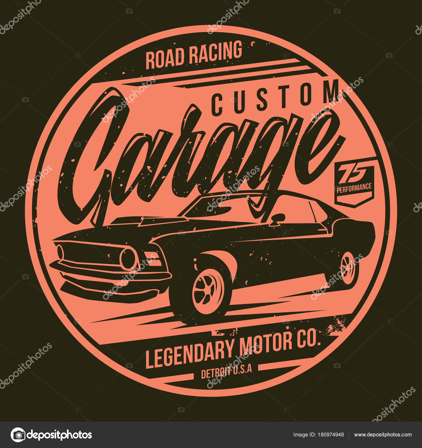 Vintage Car Shirt Vector Stock Vector Image by ©blackstroke #180974948