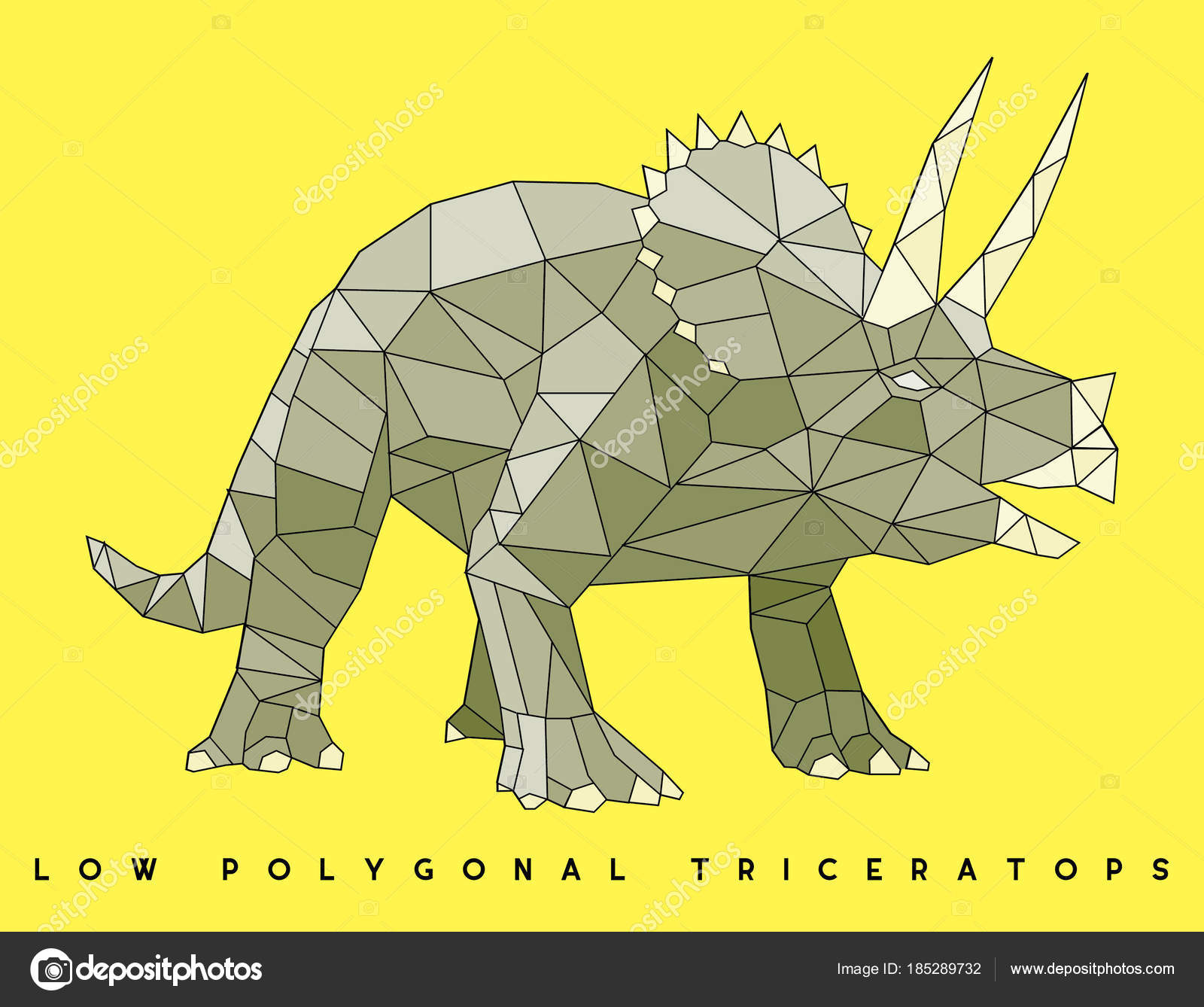 Polygonal Dinosaur Vector File Stock Vector Image by ©blackstroke ...