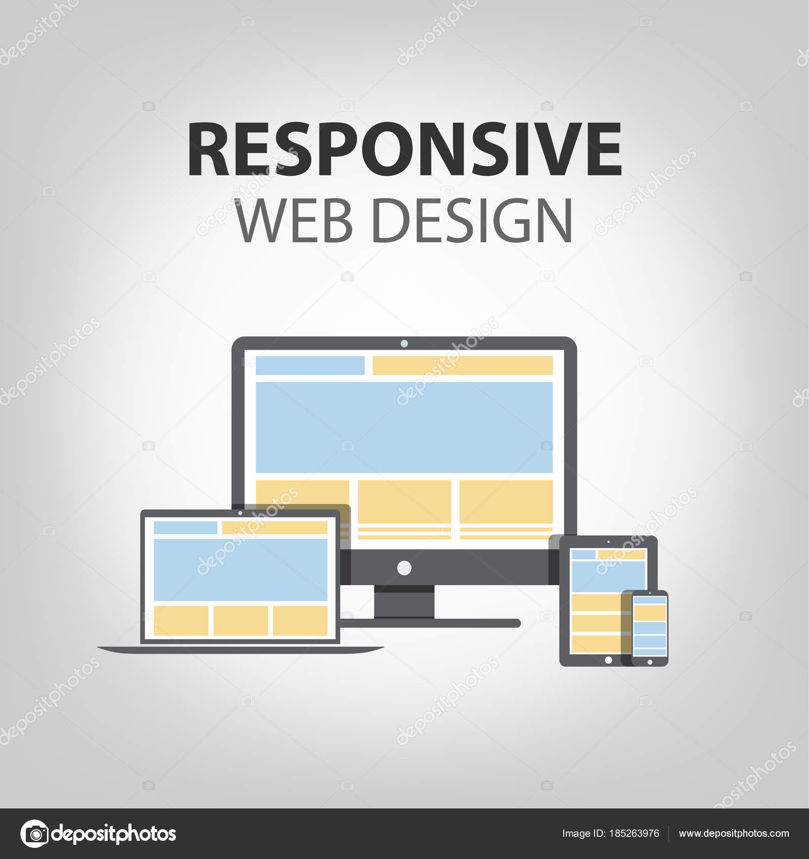 Responsive Web Design Concept Vector Illustration Stock Vector by ... Responsive Web Design Concept Vector Illustration Stock Vector by ...