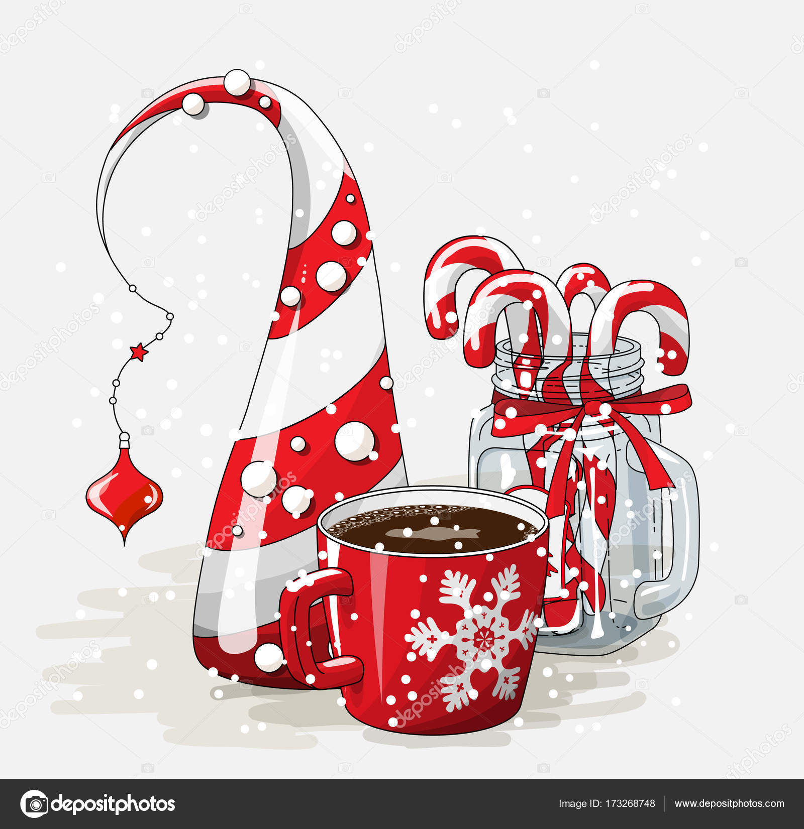 Vintage Candy Jar Clip Art