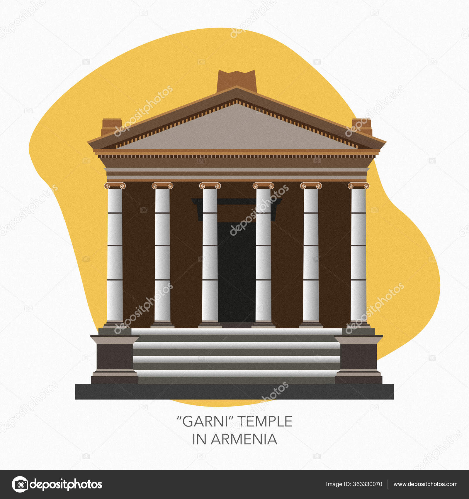 Garni Temple Armenia Stock Vector by ©vigendesign 363330070