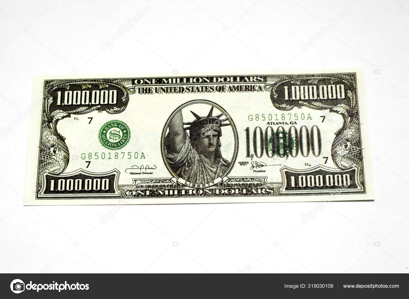 1000000 Dollars Bill