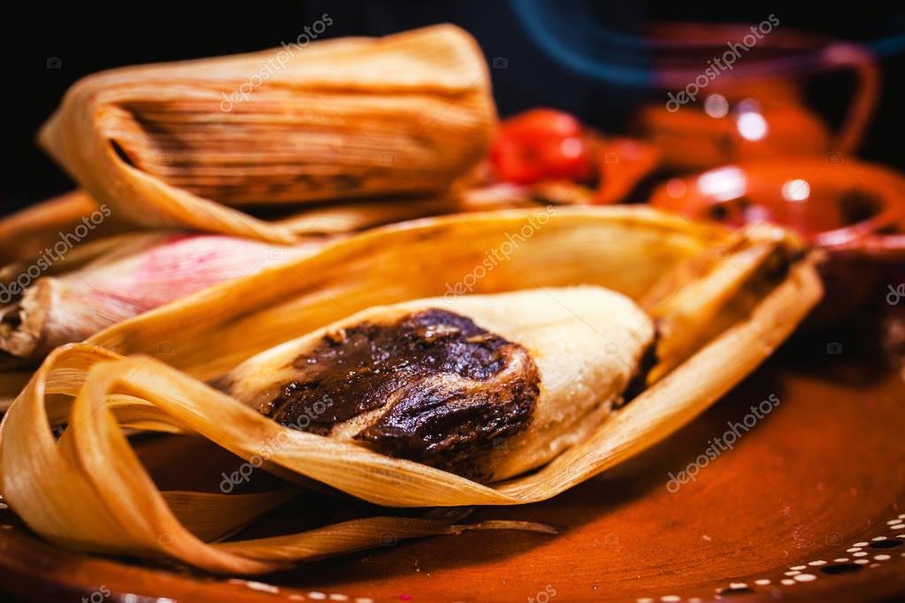 tamal mole poblano comida mexicana en la ciudad de México 2022