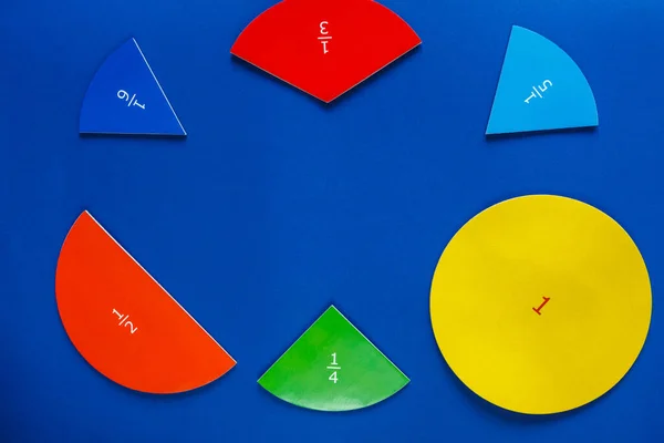 Colorful Math Fractions Bright Backgrounds Interesting Math Kids ...