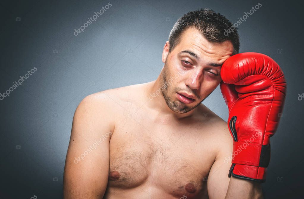 Knockout - Funny boxer — Stock Photo © alen44 #149660294