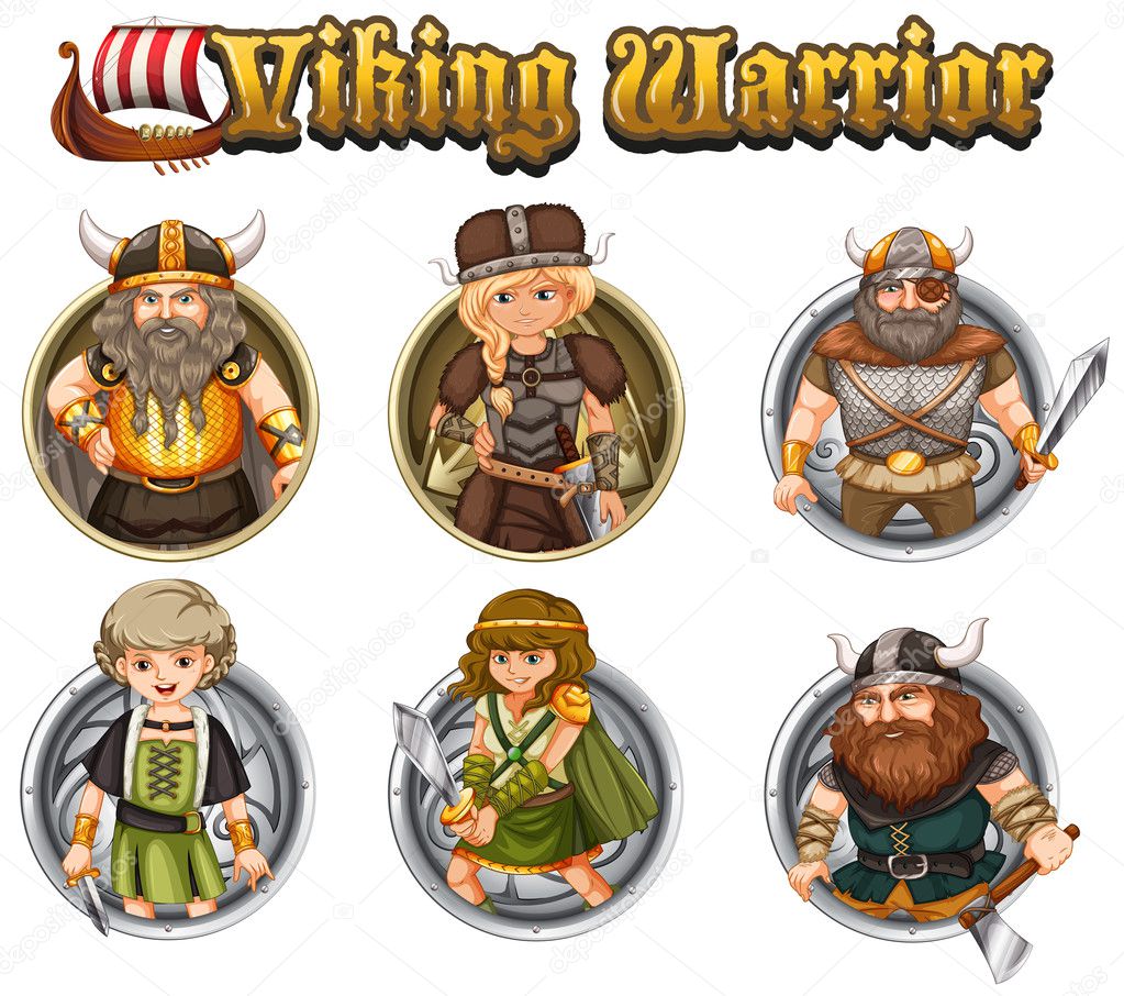 Viking Warriors Clipart